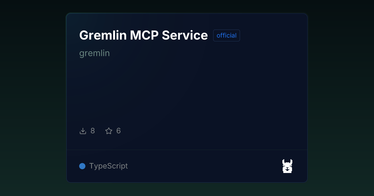 Gremlin MCP Service | Glama