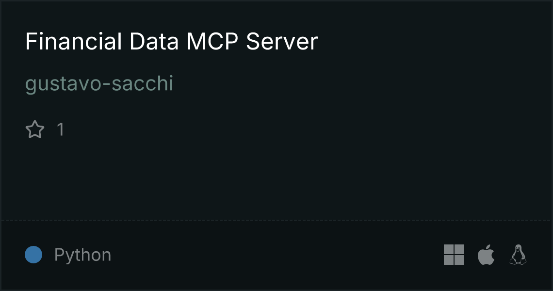 Financial Data MCP Server | Glama