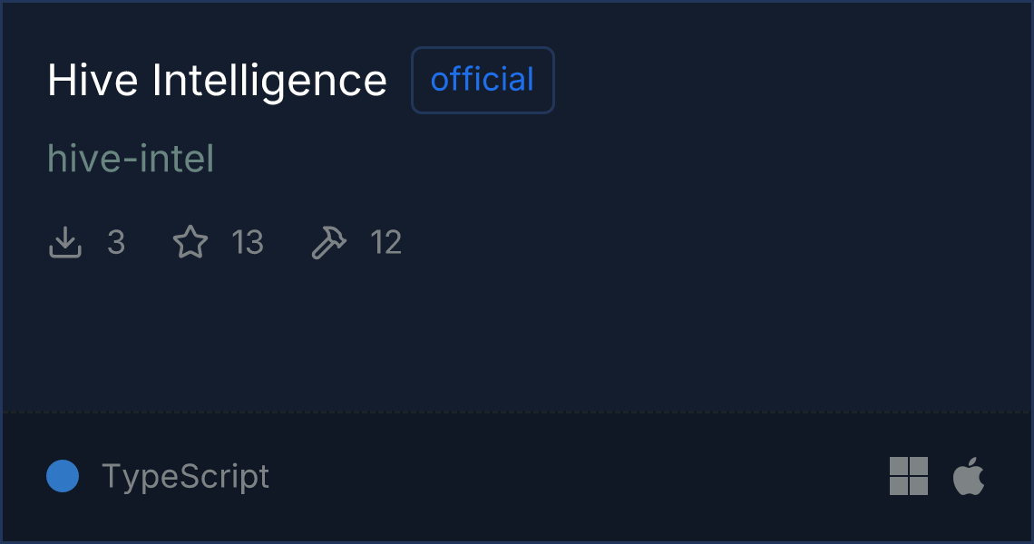 Hive Intelligence by hive-intel | Glama