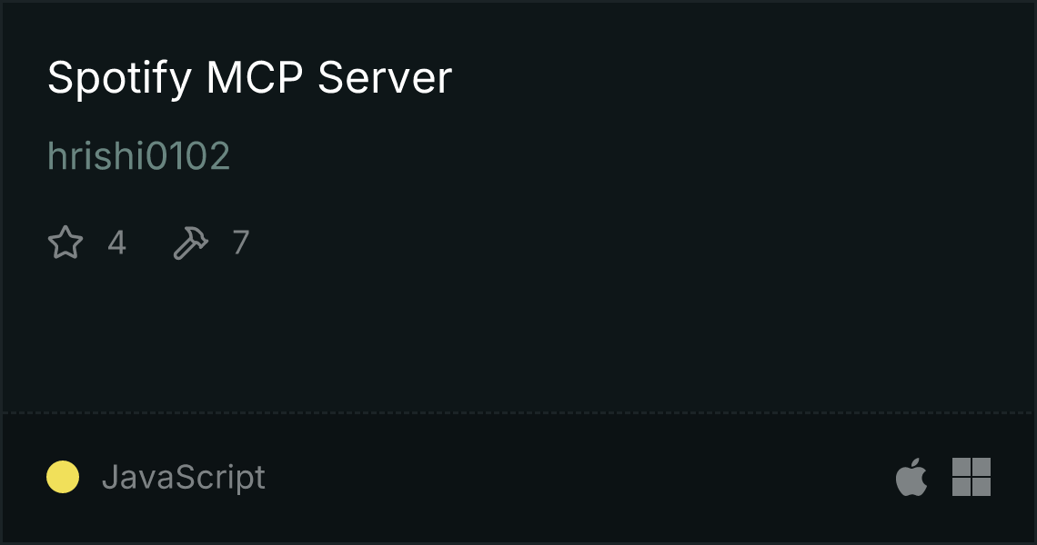 Spotify MCP Server | Glama