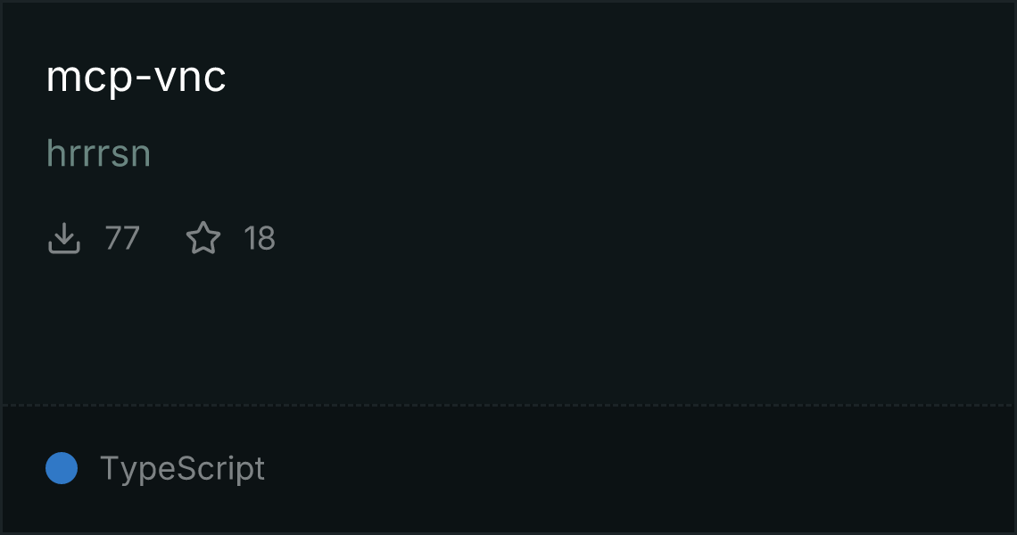Score | mcp-vnc | Glama