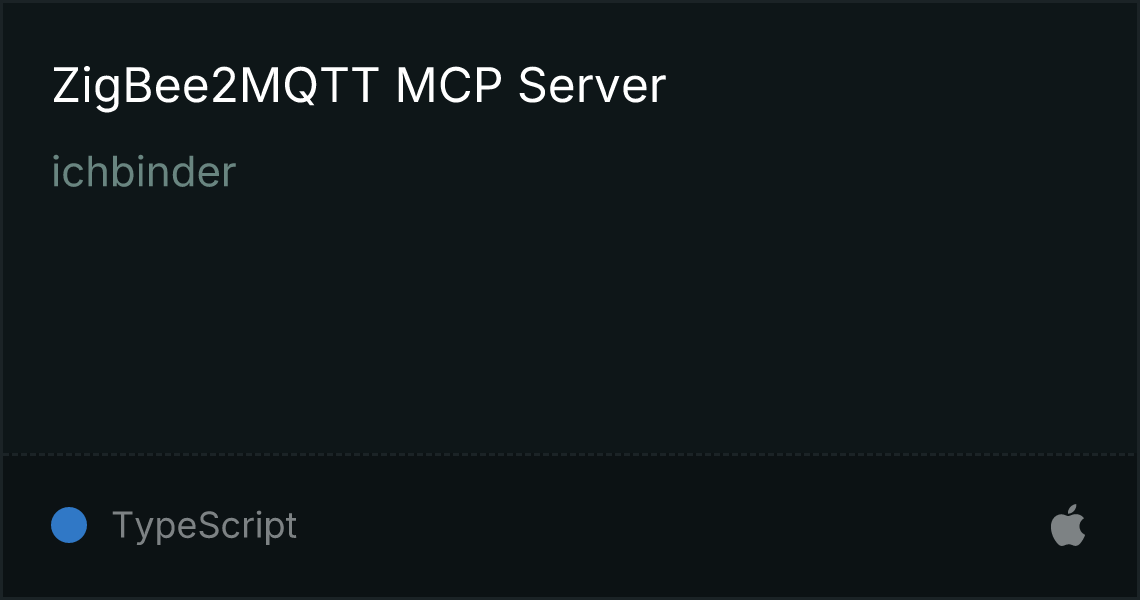 ZigBee2MQTT MCP Server by ichbinder | Glama
