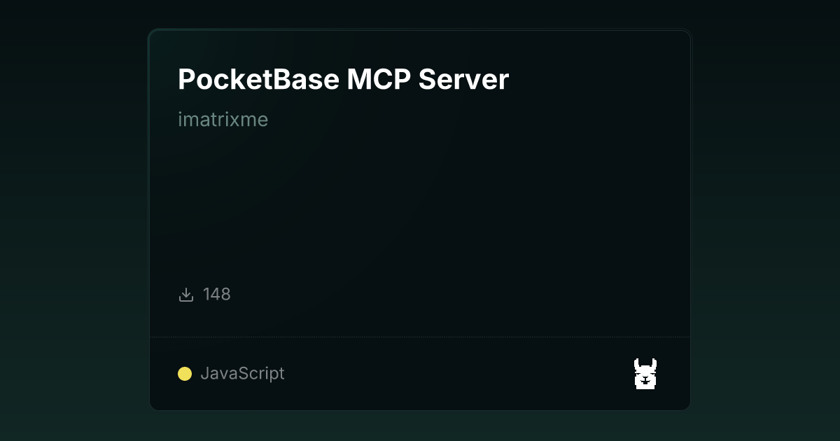 PocketBase MCP Server by imatrixme | Glama