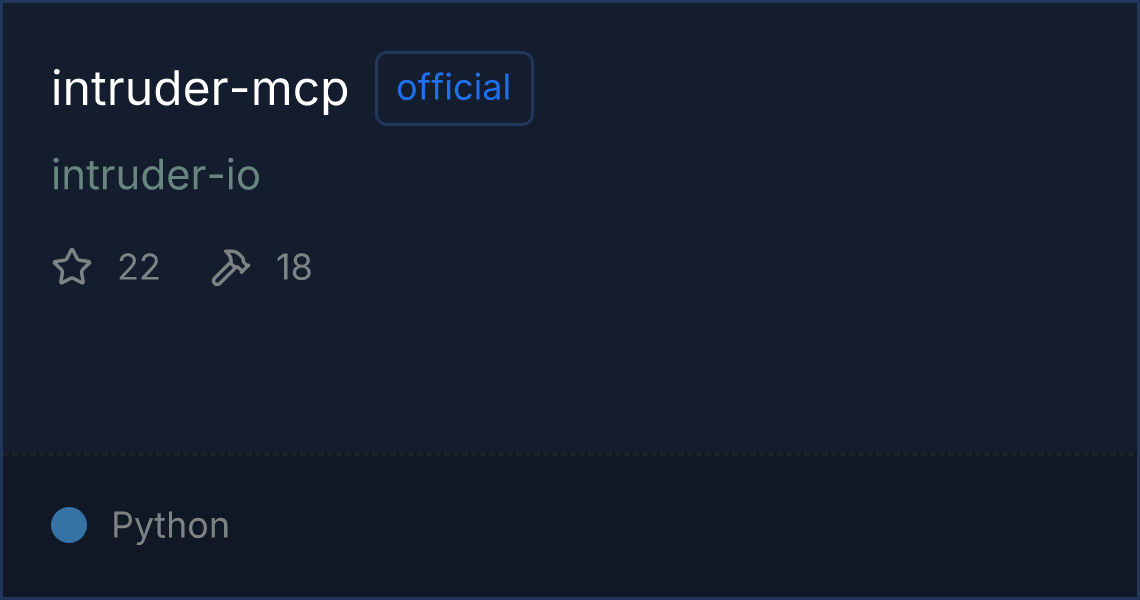 intruder-mcp by intruder-io | Glama