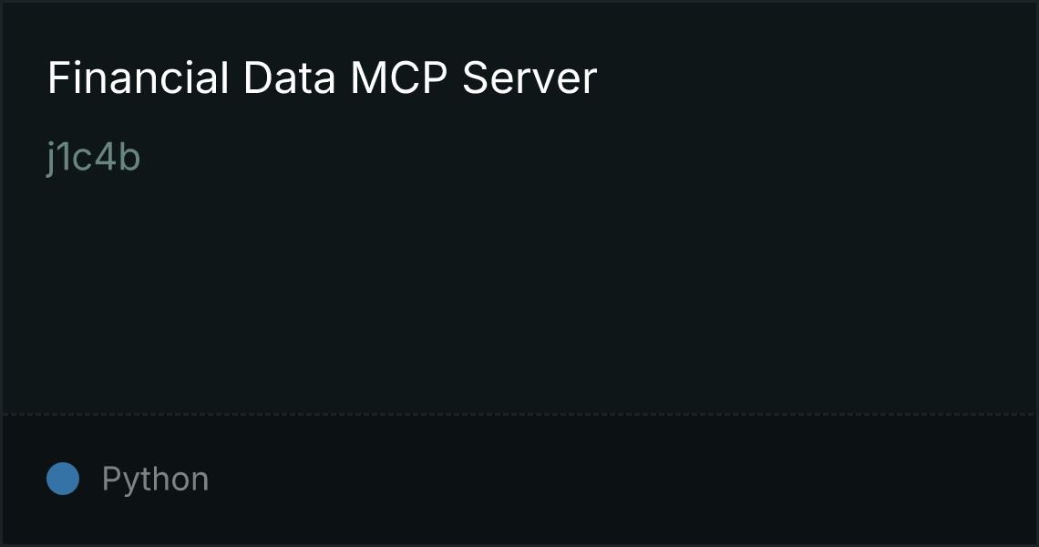 Financial Data MCP Server | Glama