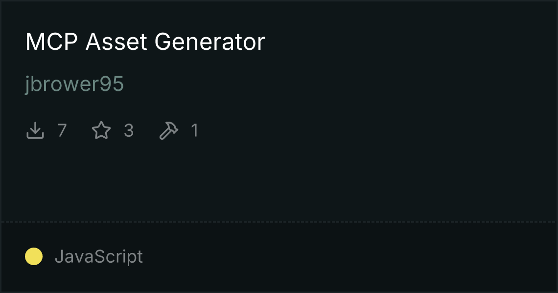 MCP Asset Generator | Glama