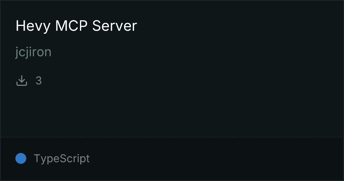 Hevy MCP Server by jcjiron | Glama
