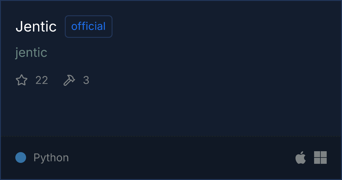 Jentic by jentic | Glama