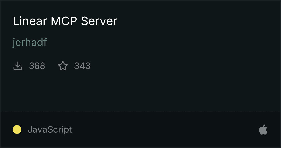 Linear MCP Server by jerhadf | Glama