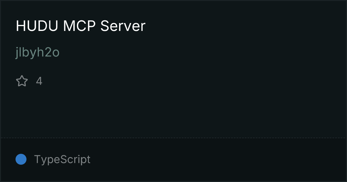 Schema | HUDU MCP Server | Glama