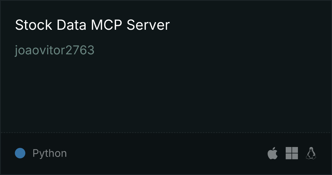 Stock Data MCP Server | Glama