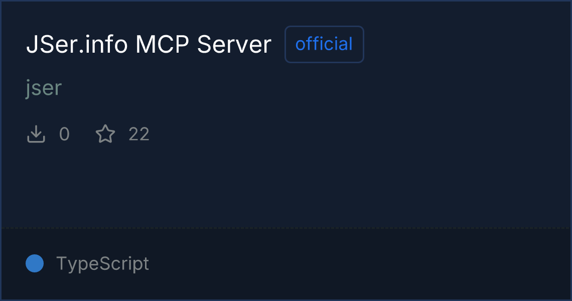 JSer.info MCP Server | Glama