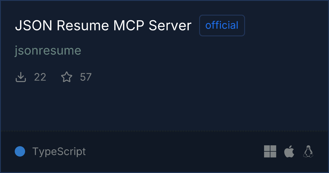 Schema | JSON Resume MCP Server | Glama