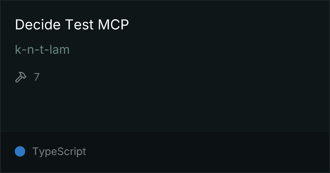 parse_decision_table - Decide Test MCP | Glama