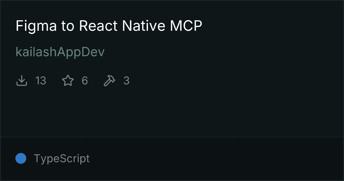 Figma to React Native MCP by kailashAppDev | Glama