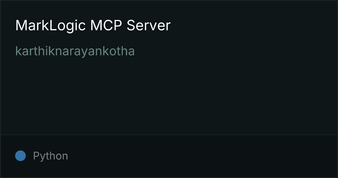 MarkLogic MCP Server | Glama