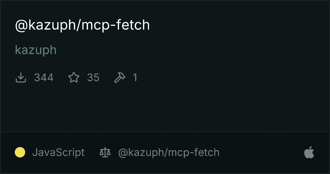 @kazuph/mcp-fetch by kazuph | Glama