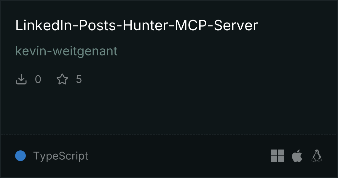 Schema | LinkedIn-Posts-Hunter-MCP-Server | Glama