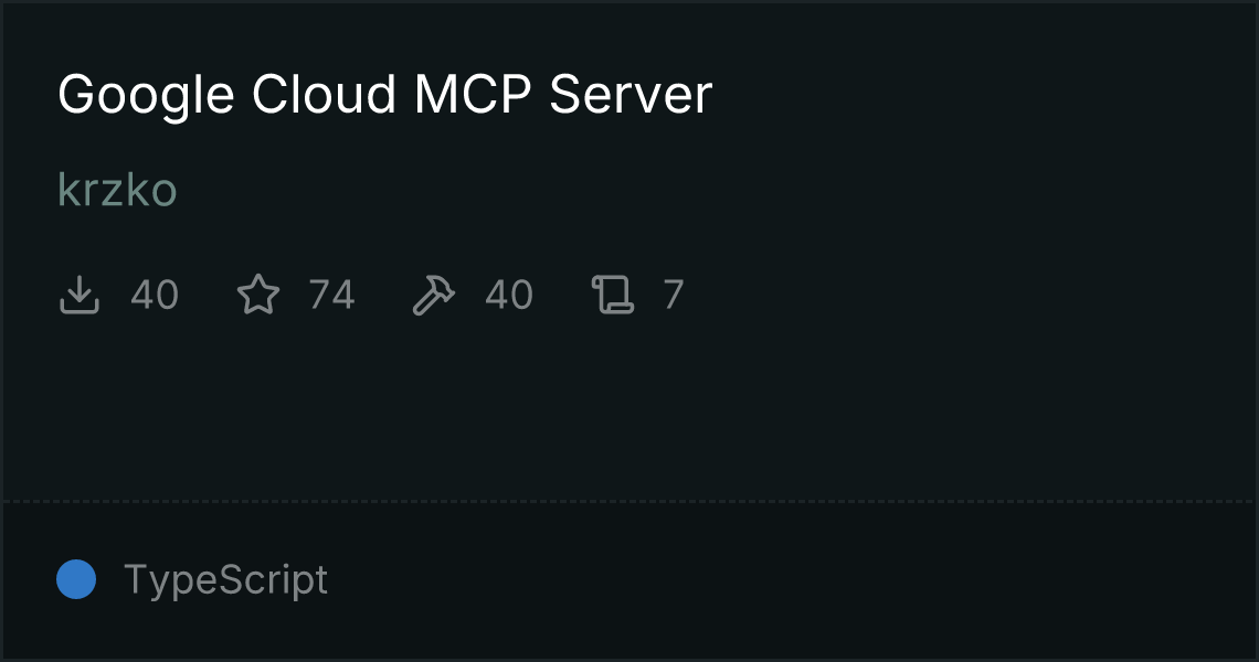 Google Cloud MCP Server | Glama
