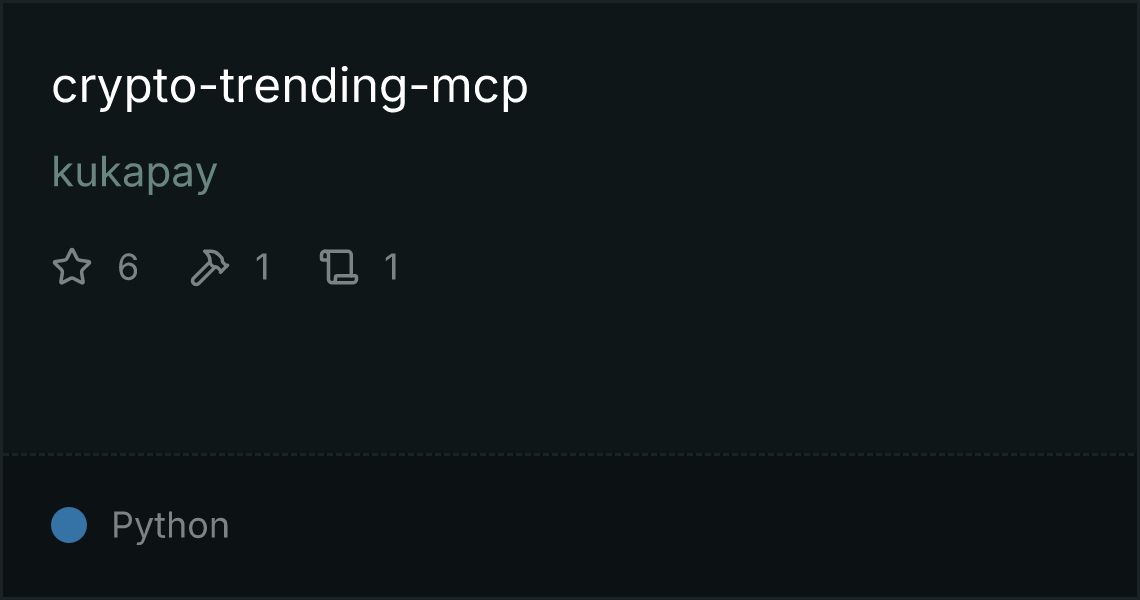 crypto-trending-mcp | Glama