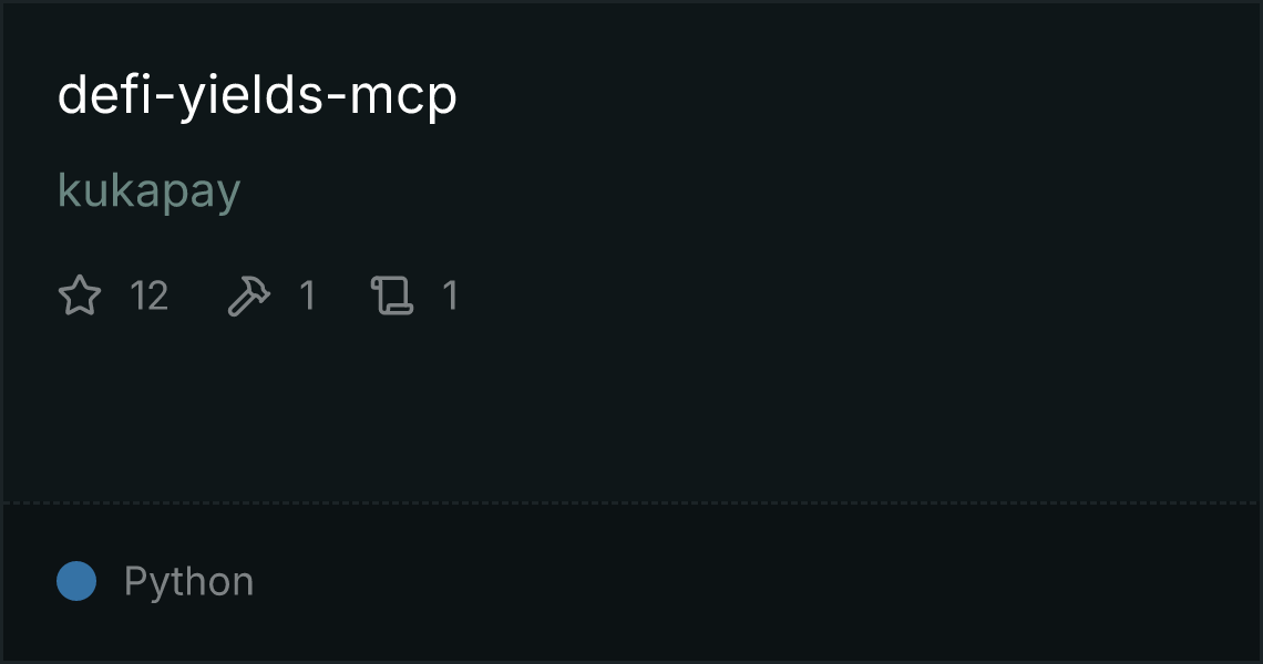 defi-yields-mcp | Glama