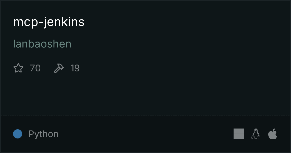 mcp-jenkins by lanbaoshen | Glama