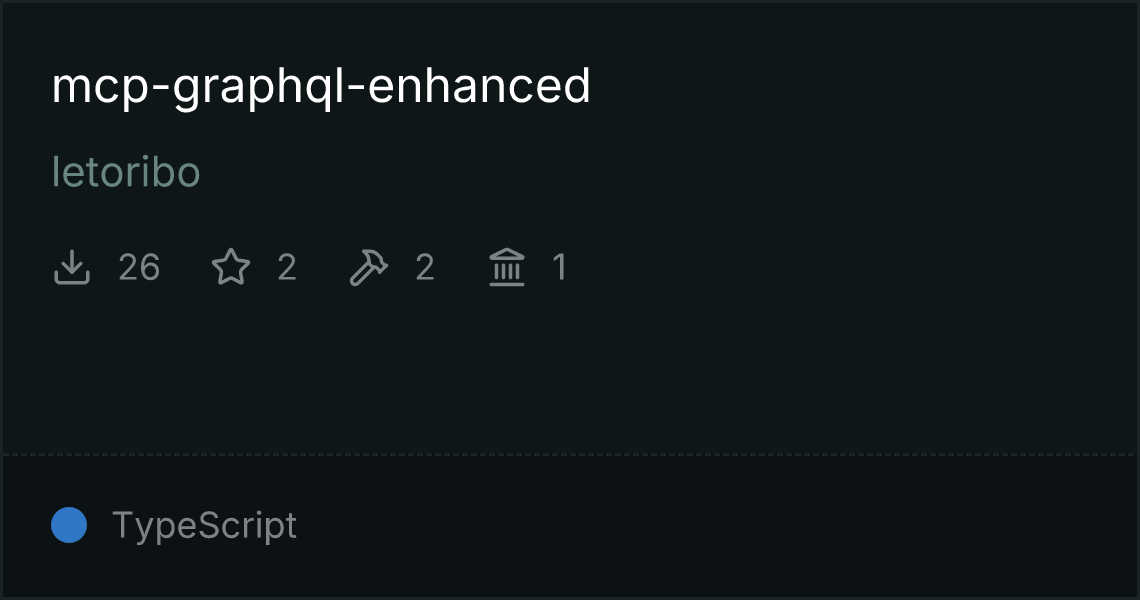 Schema | mcp-graphql-enhanced | Glama