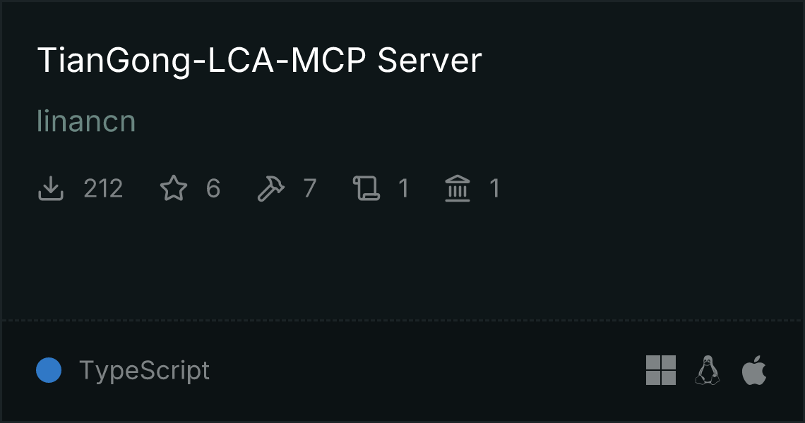 OpenLCA_Impact_Assessment_Tool - TianGong-LCA-MCP Server | Glama