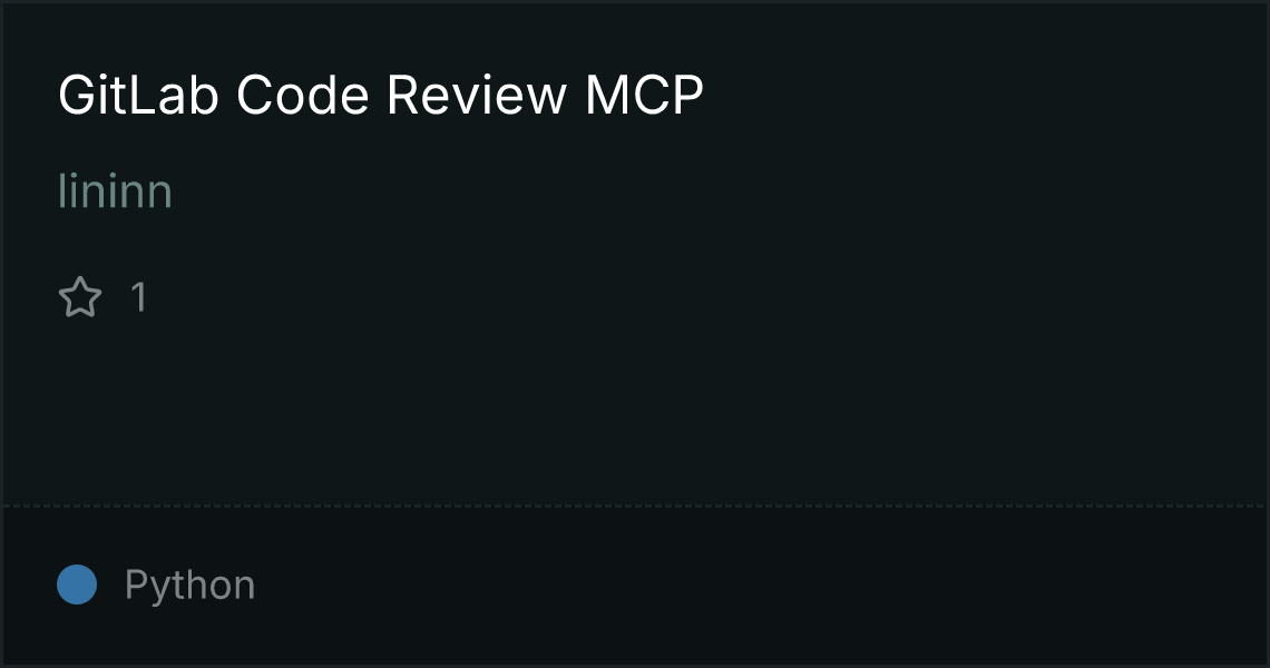GitLab Code Review MCP by lininn | Glama