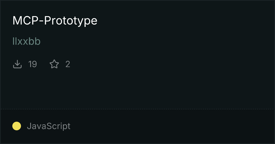 MCP-Prototype | Glama