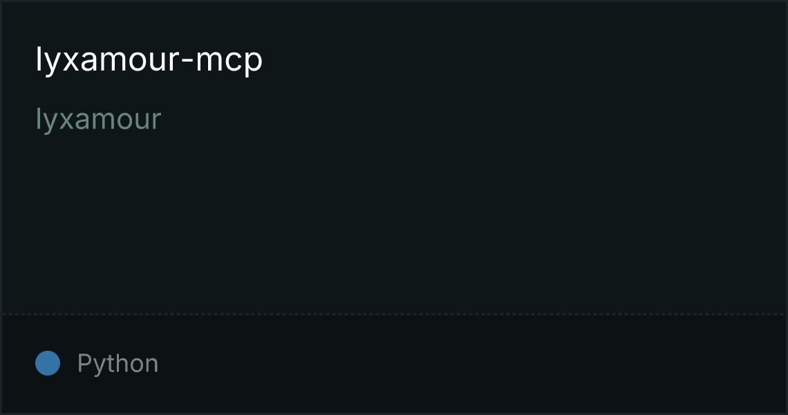 Score | lyxamour-mcp | Glama