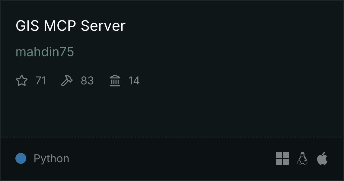 GIS MCP Server | Glama