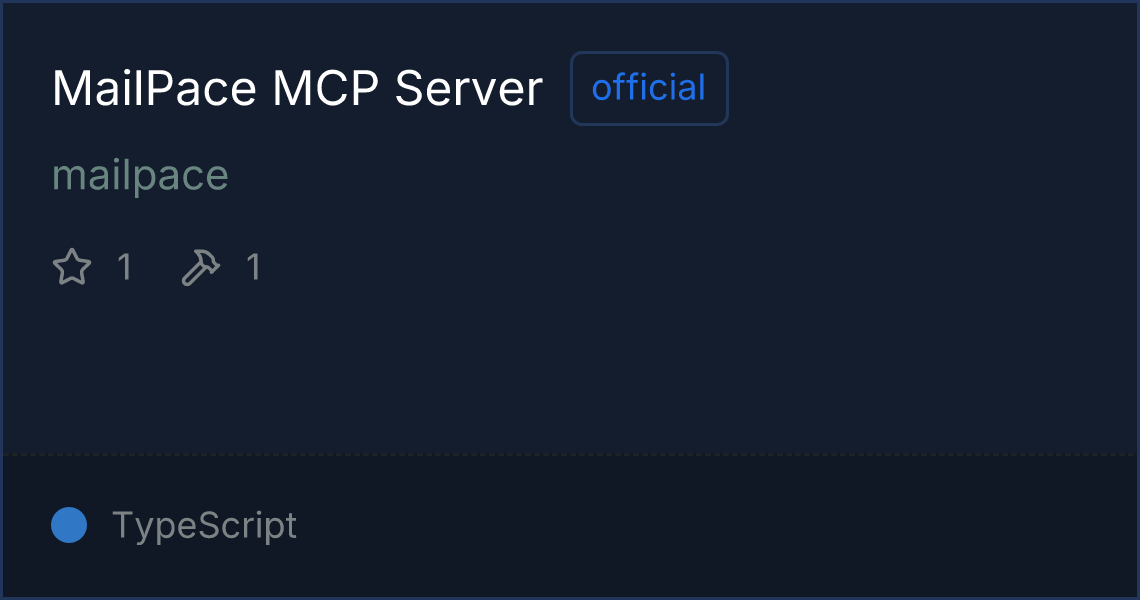 MailPace MCP Server by mailpace | Glama