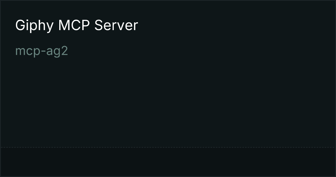 Giphy MCP Server | Glama