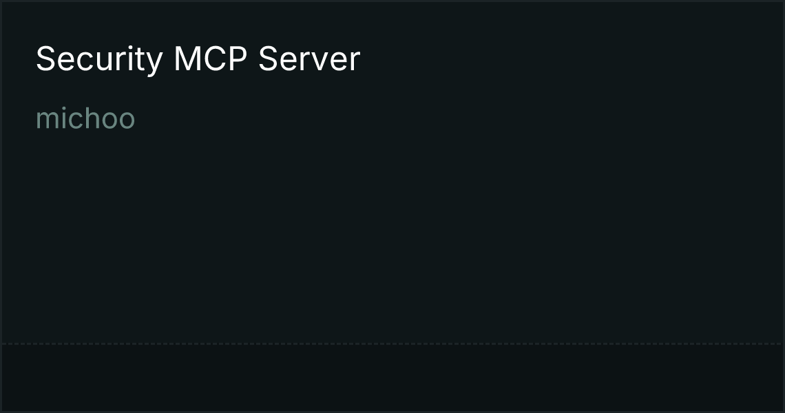 Security MCP Server | Glama