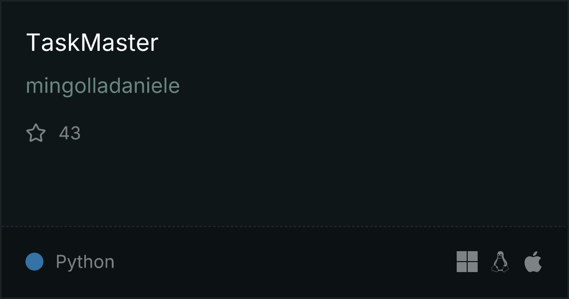 TaskMaster by mingolladaniele | Glama