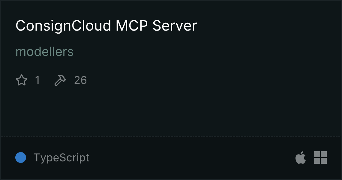 ConsignCloud MCP Server by modellers | Glama