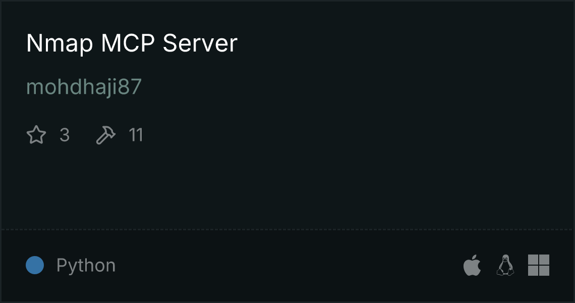 Nmap MCP Server | Glama