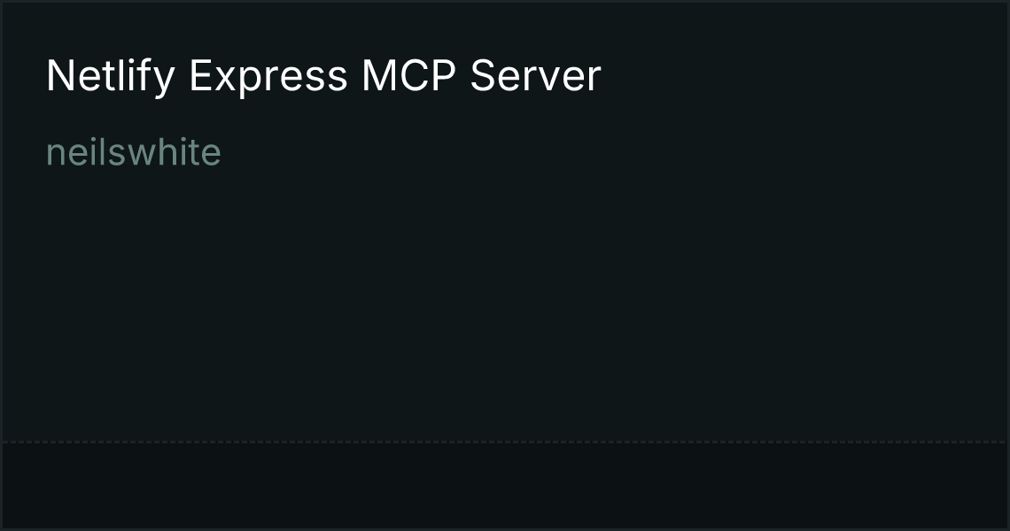 Schema | Netlify Express MCP Server | Glama