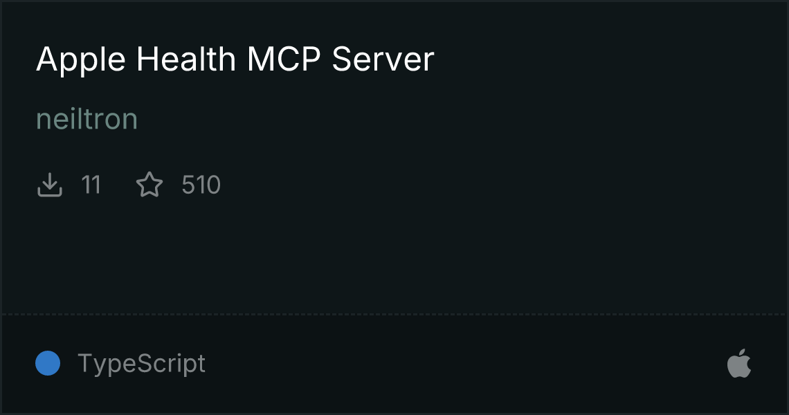 Apple Health MCP Server | Glama