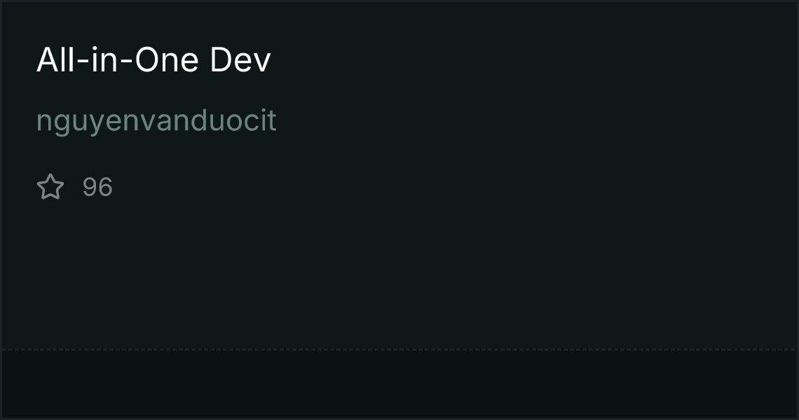 All-in-One Dev by nguyenvanduocit | Glama