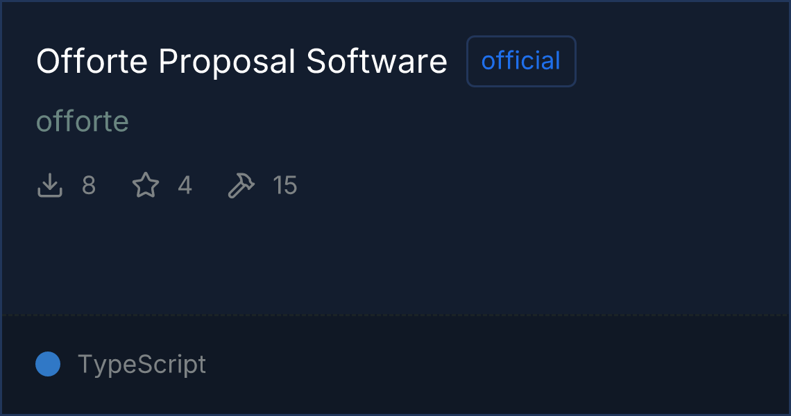 Offorte Proposal Software by offorte | Glama