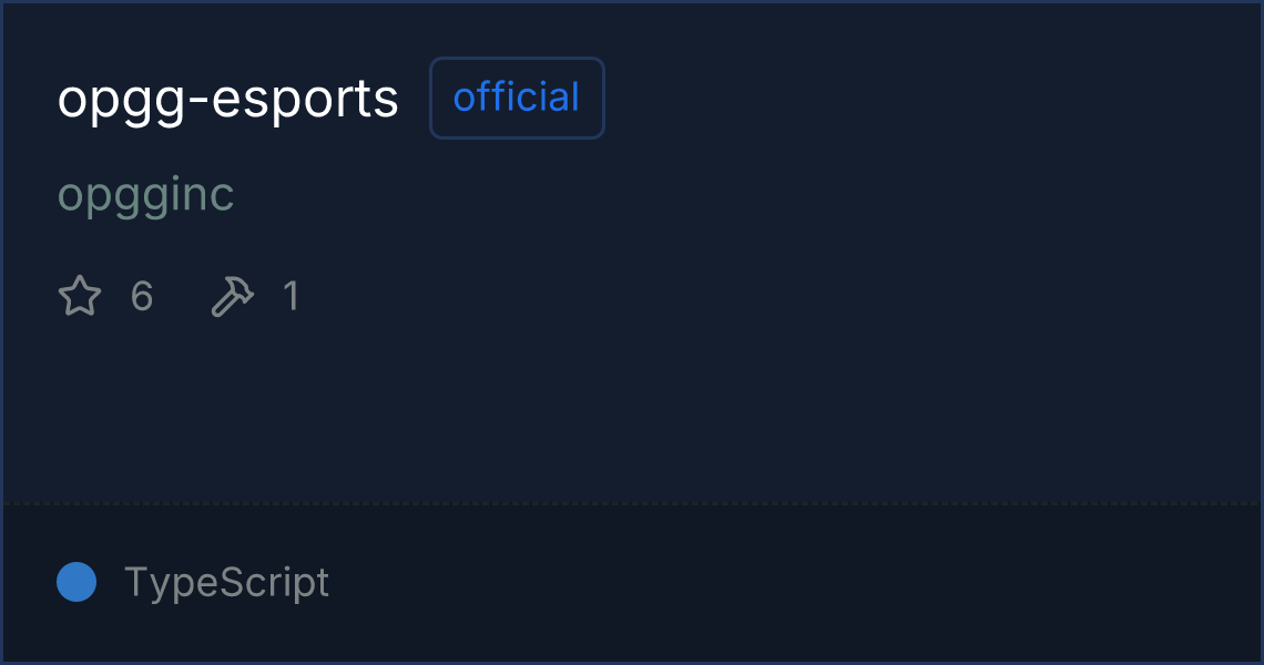 opgg-esports by opgginc | Glama