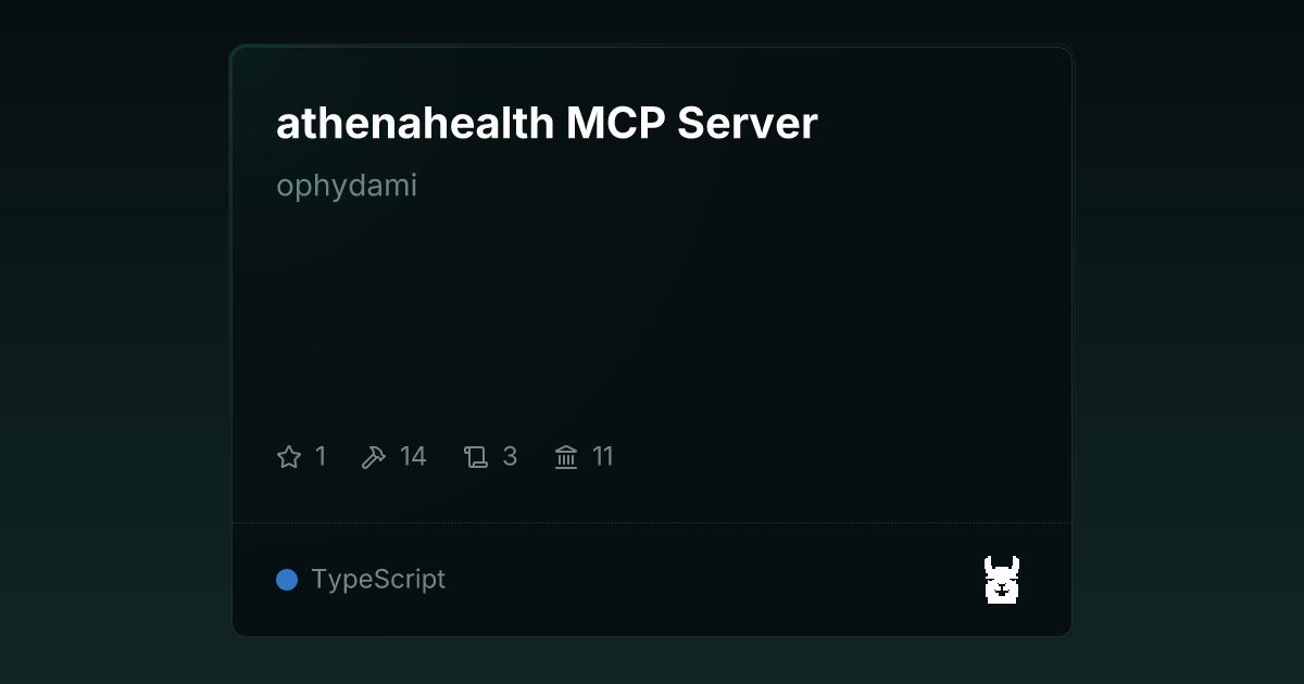 Score | athenahealth MCP Server | Glama