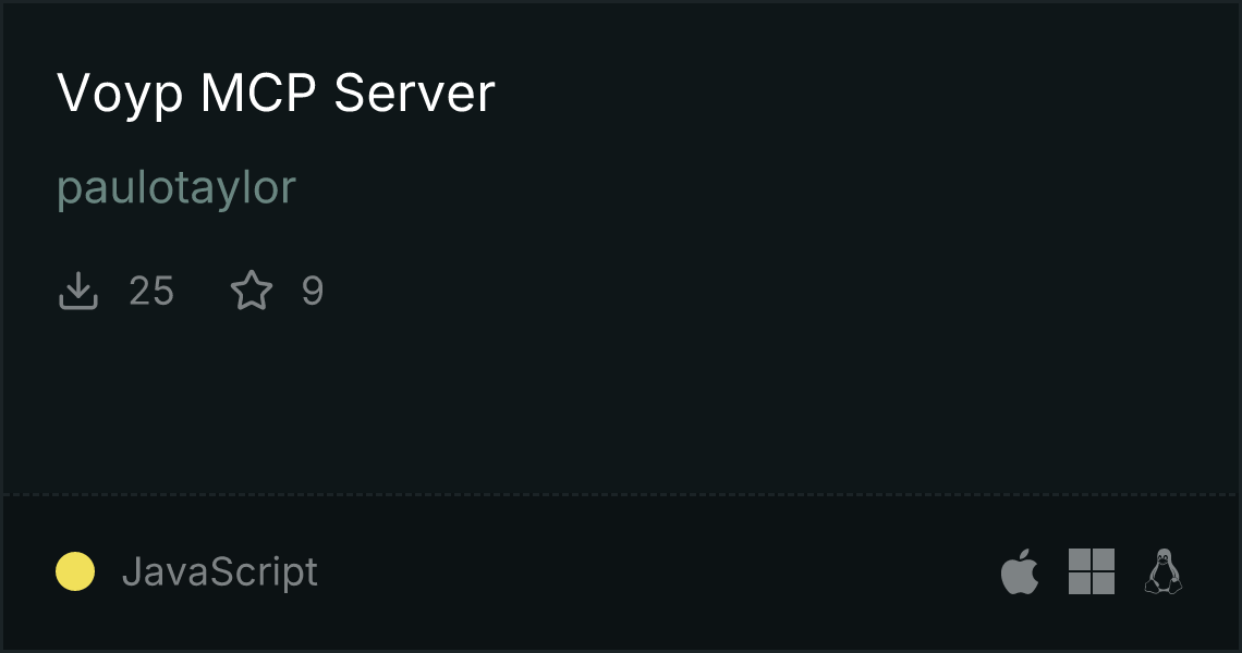 Voyp MCP Server | Glama