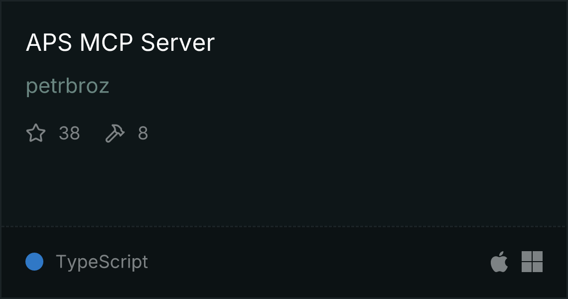 APS MCP Server by petrbroz | Glama