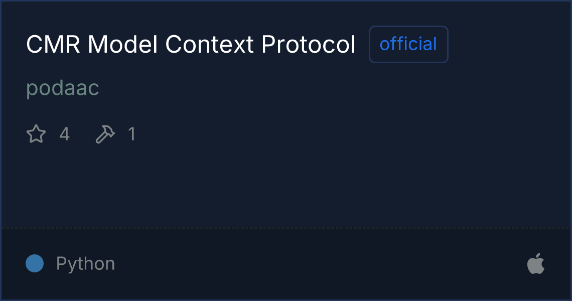 CMR Model Context Protocol | Glama
