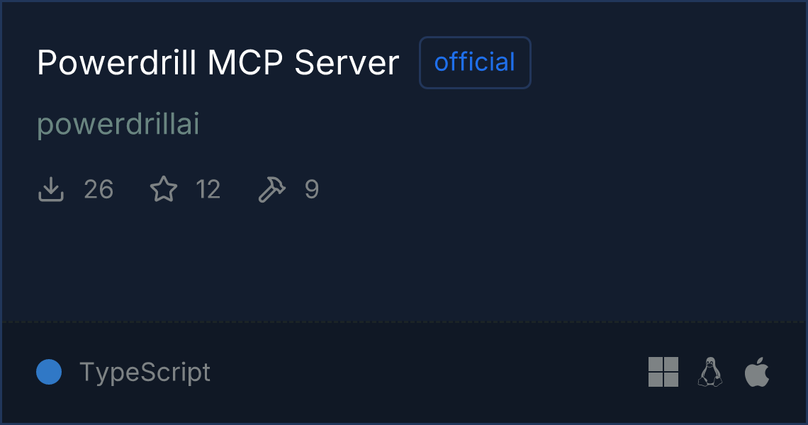 Powerdrill MCP Server by powerdrillai | Glama