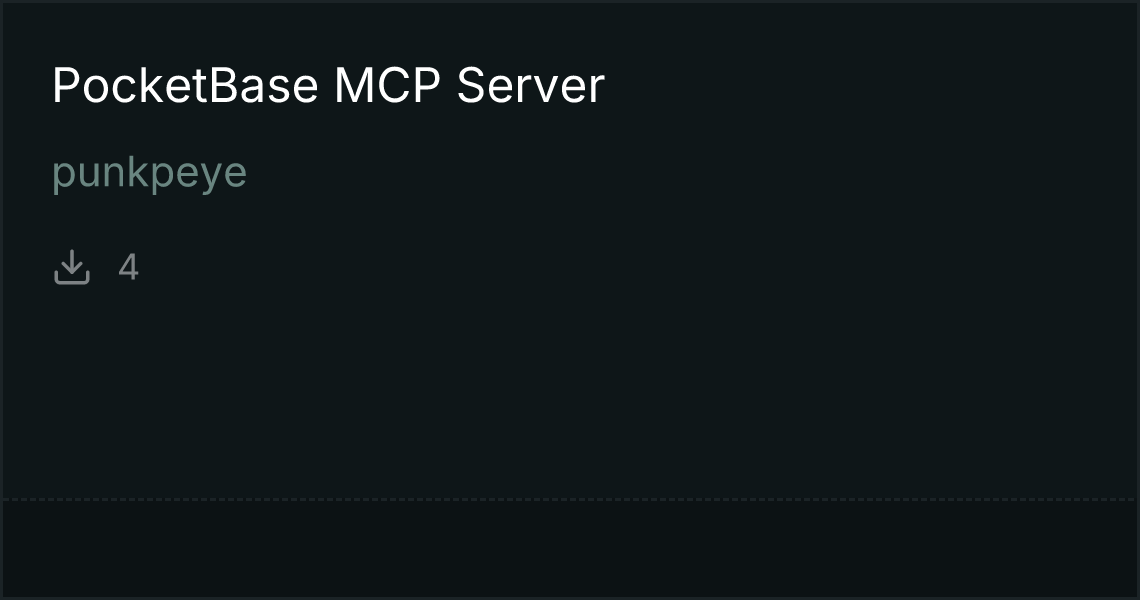 PocketBase MCP Server alternatives | Glama