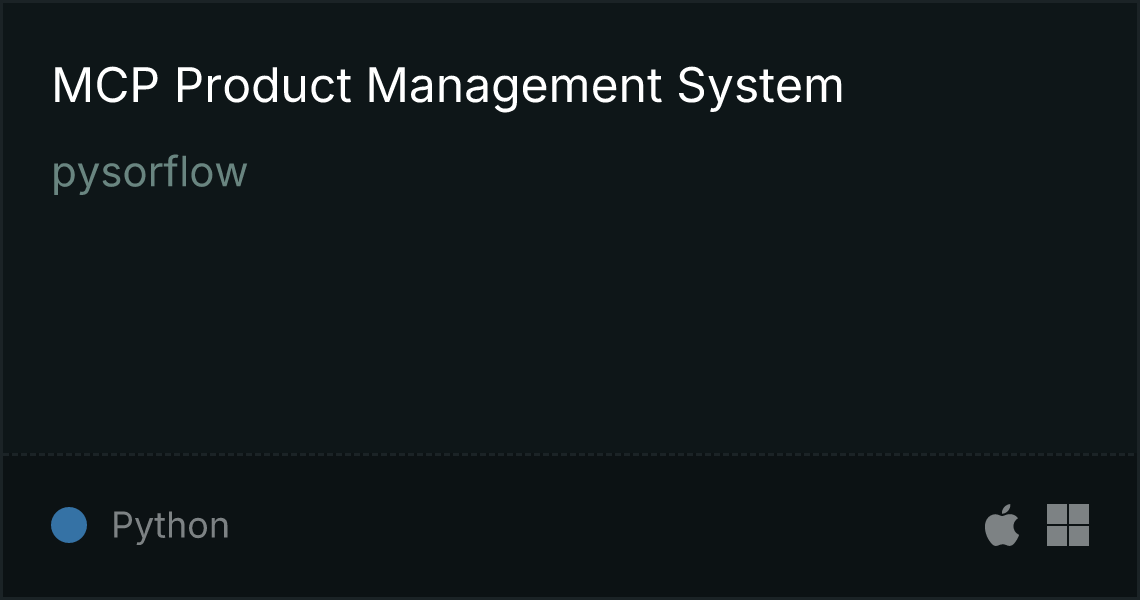 MCP Product Management System | Glama